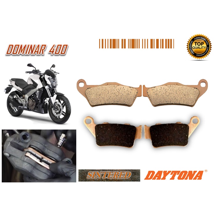 MODENAS PULSAR RS 200 NS 200 DOMINAR 400 BRAKE PADS SINTERED LONG LIFE ...