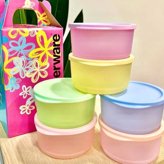 (1PC/ 2PCS) Tupperware Summer Fresh Round Food Container 530ML Gift Box ...