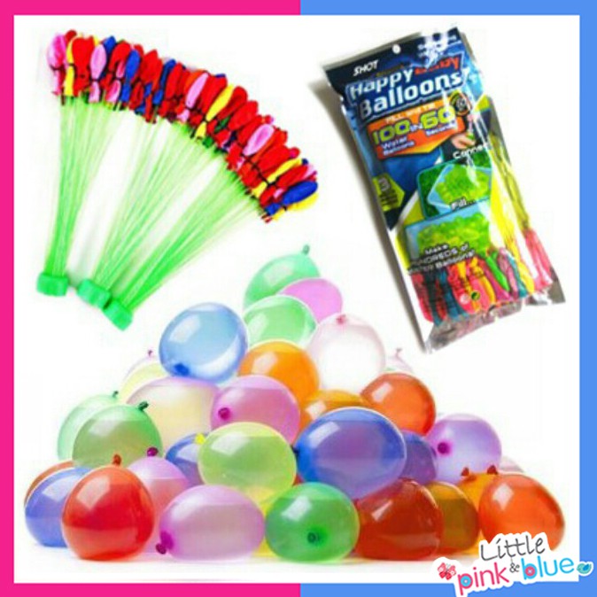 (Ready Stock) 100 pcs Magic Water Balloons Kids Toys Water Games ...