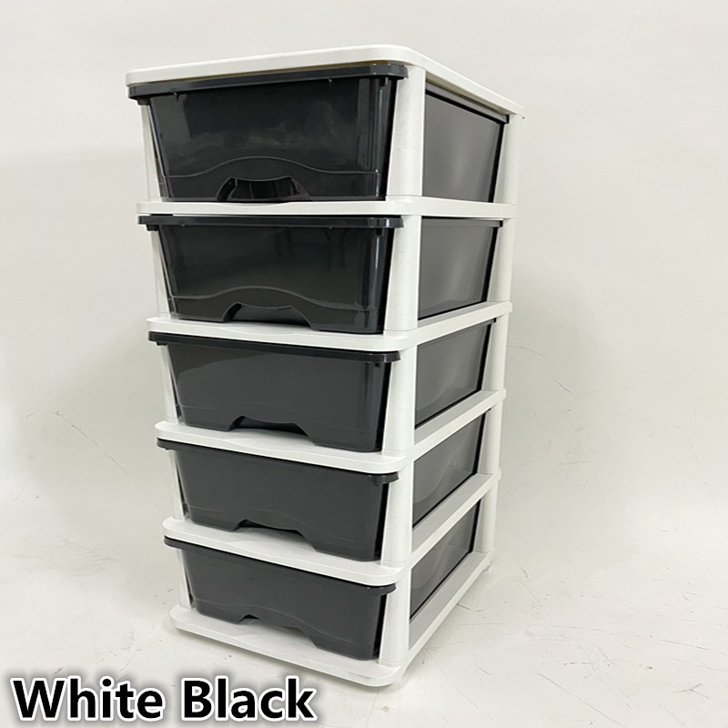 5 Tier Drawer Cabinet Multipurpose Colourful Storage Drawer Rak Almari ...