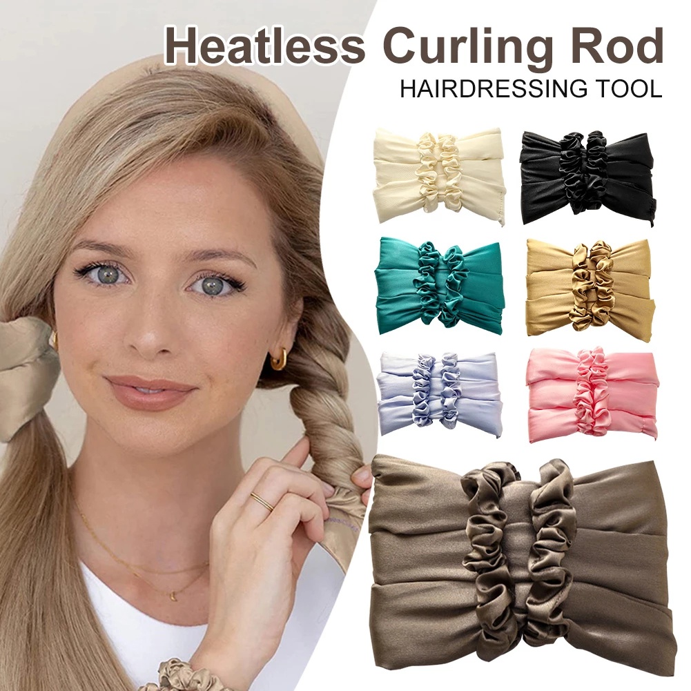 1 Pc New Heatless Big Wave Curling Rod Headband / Non-hurting Hair Lazy ...