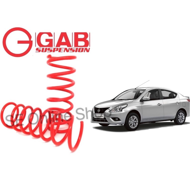 Original GAB Sport Spring Nissan Almera N17 Lowered Spring Sport ...