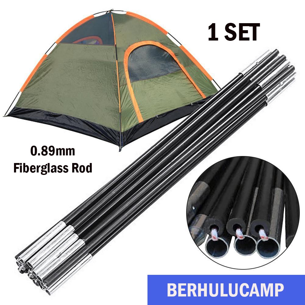 Fiberglass Camping Tent Poles Rod 0.8mm 10pcs Spareparts BC10 | Shopee ...