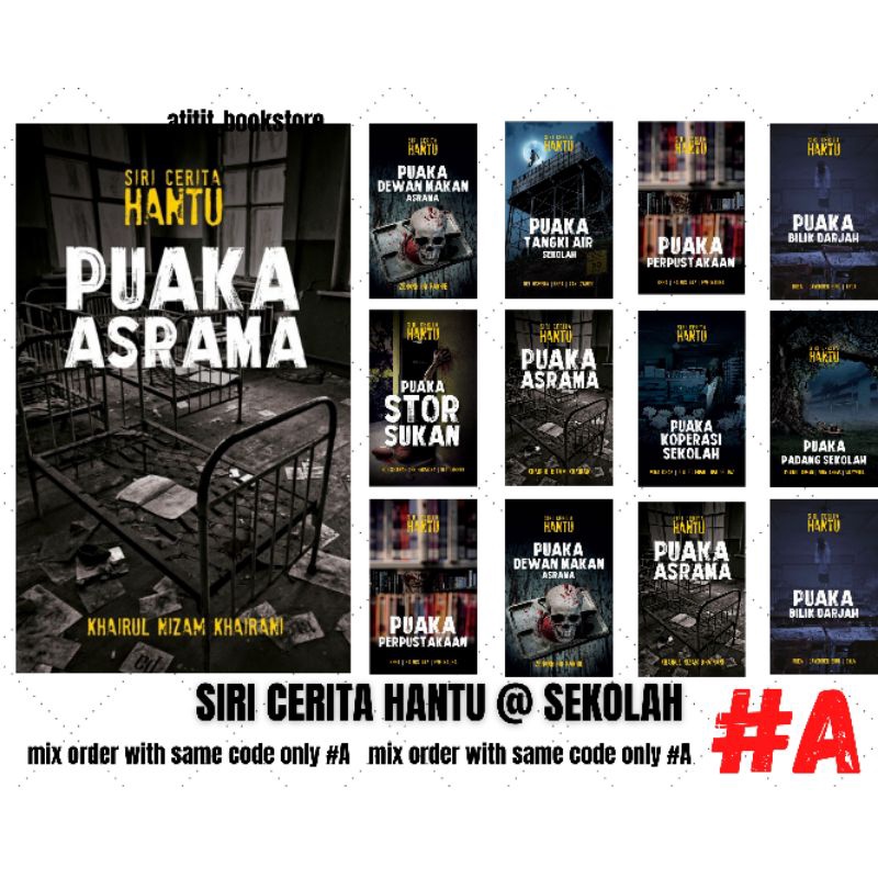 Siri Cerita Hantu Di Sekolah | Novel Seram | Buku Cerita Hantu | Shopee Malaysia