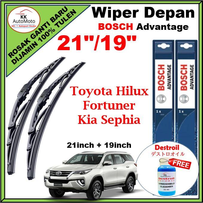 Toyota Hilux (7th Gen. 2005- 2015) - 21 /19 - Bosch Advantage Wiper Blade ( BA2119 ) | Shopee ...