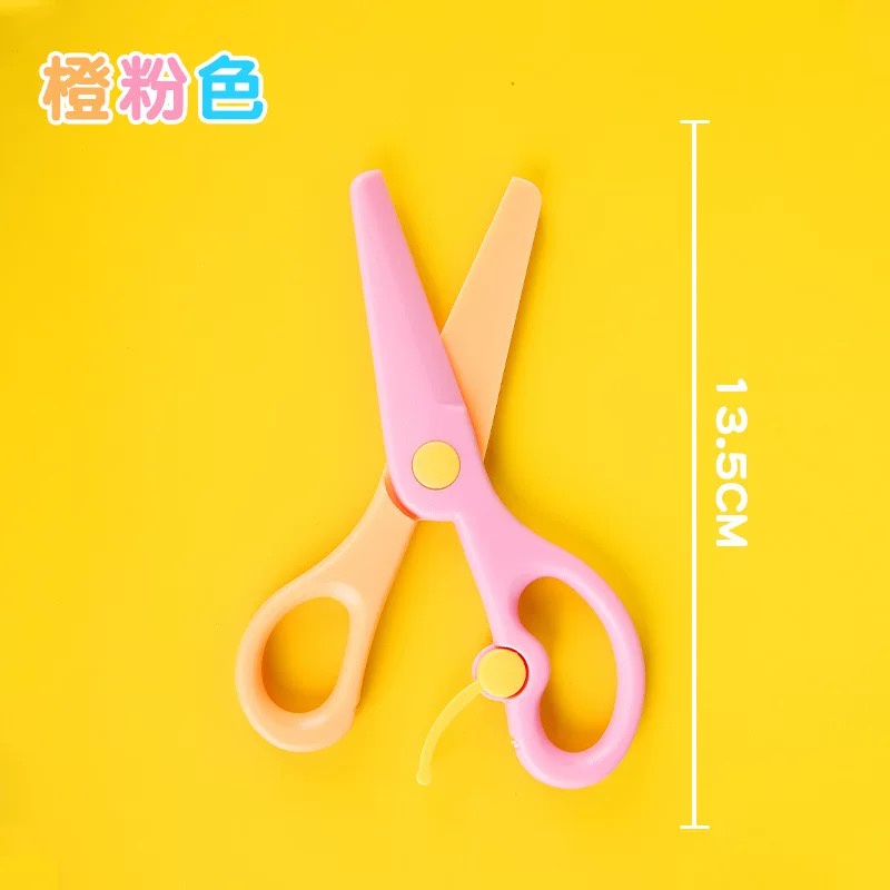 🐳Kids Safety Plastic Scissors Paper Cut DIY Photo Album Lace Art ...