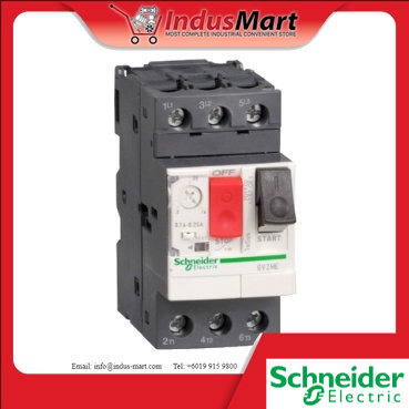 SCHNEIDER ELECTRIC GV2ME03 Motor Circuit Breaker TeSys Deca, 3P, 0.25-0 ...