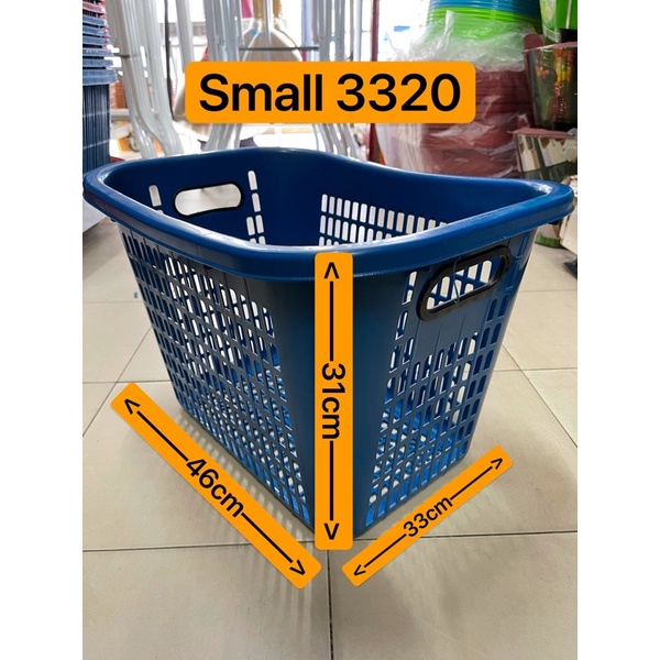 BETTERWARE Plastic Square Laundry Basket 3321C / Multipurpose Basket / Bakul Dobi / Raga Petak ...