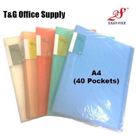 A4 Clear Holder File / Folder (40 Pockets) | Shopee Malaysia