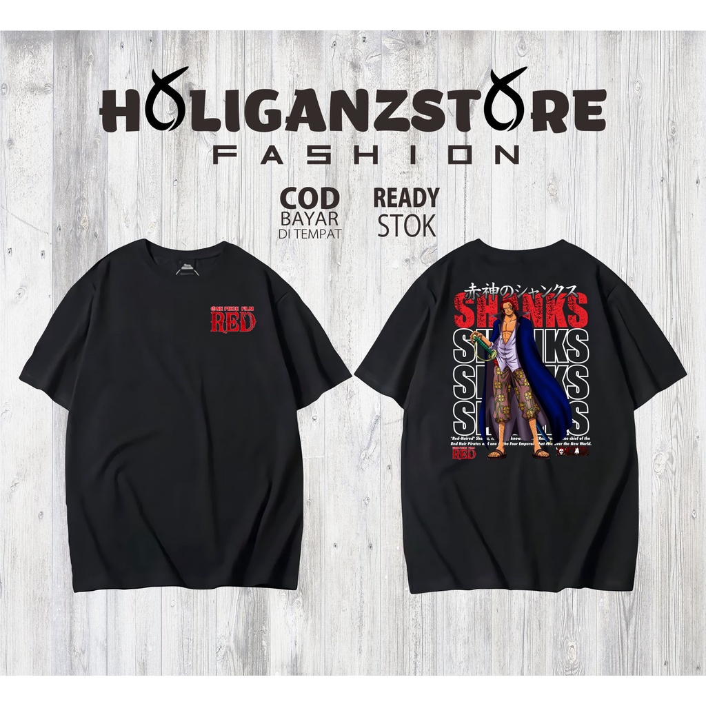 One PIECE SHANKS OP010 Anime Clothes Holiganz Premium Anime T-shirt ...
