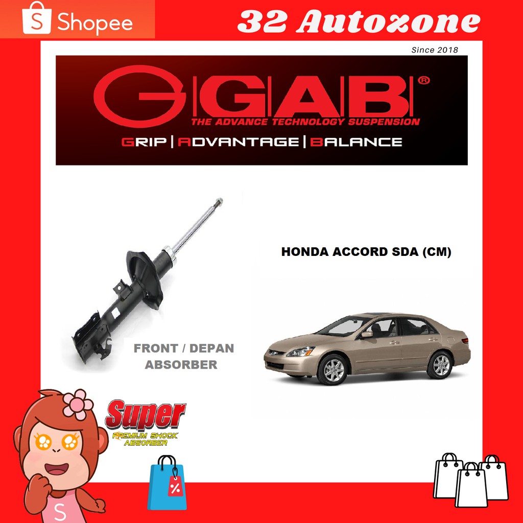 Original GAB Front Depan Absorber Premium Shock Absorber (2 pcs) for ...