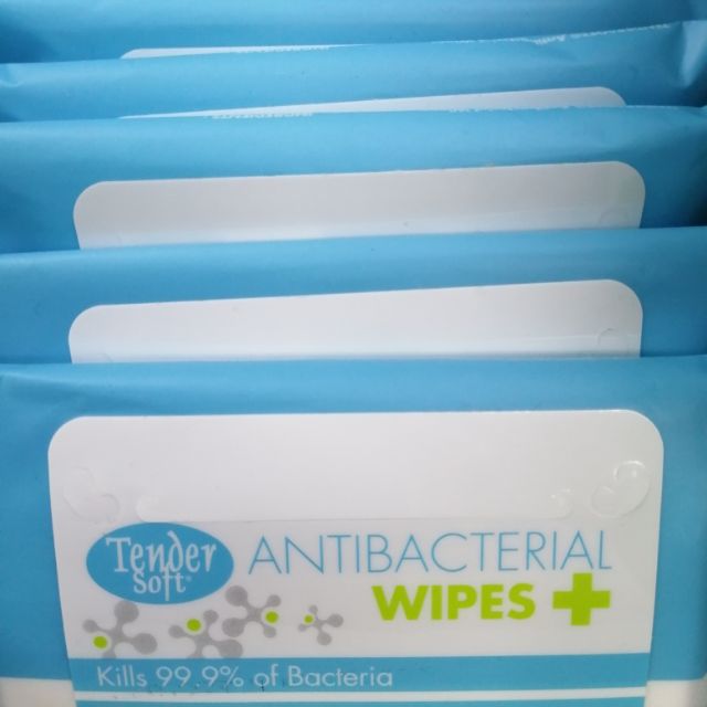 Tender Soft Antibacterial Wipes 8'S EXP03/2026 (Kills 99.9% bacteria ...