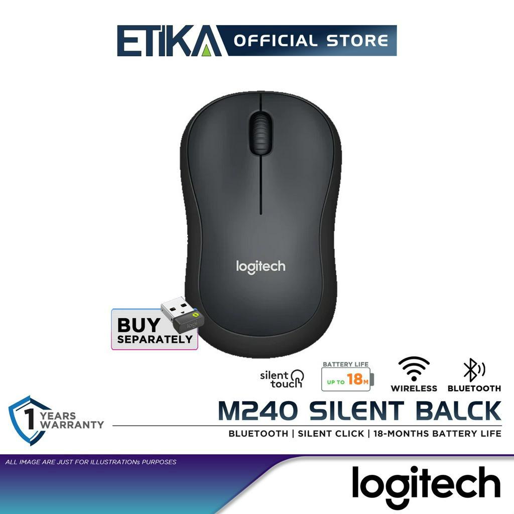 Logitech M221 | M240 (Bluetooth) | Silent 2.4GHz Wireless Mouse with ...