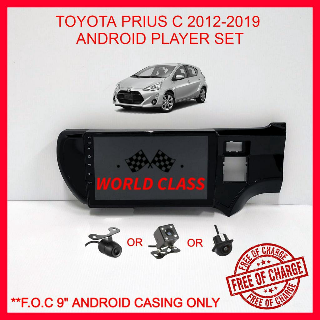 TOYOTA PRIUS C 2012-2019 ANDROID 9" IPS PLAYER 2.5D WITH ( F.O.C ...