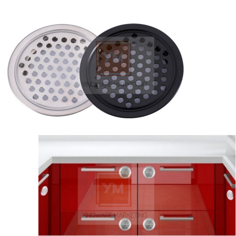 Stainless steel 201 round silver black air ventilation filter cover ...