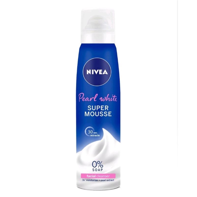 (PROMOTION)Nivea Pearl White Super Mouse 150ml(Exp 09/2024) | Shopee ...