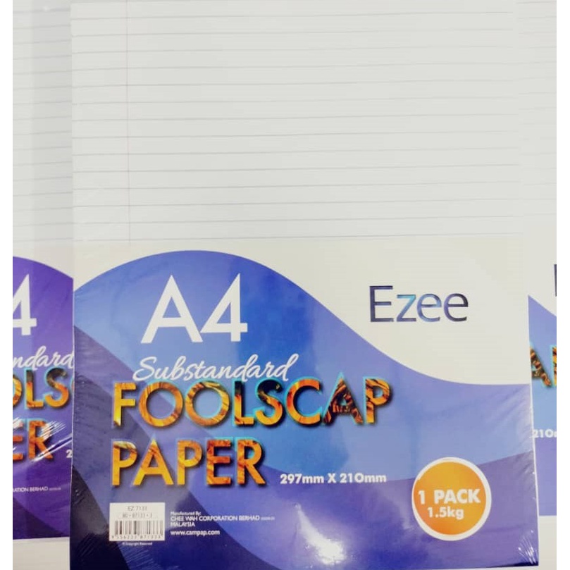 *READY STOCK*(+-500pcs) Substandard Foolscap Paper A4 Size 1.5kg ezee ...
