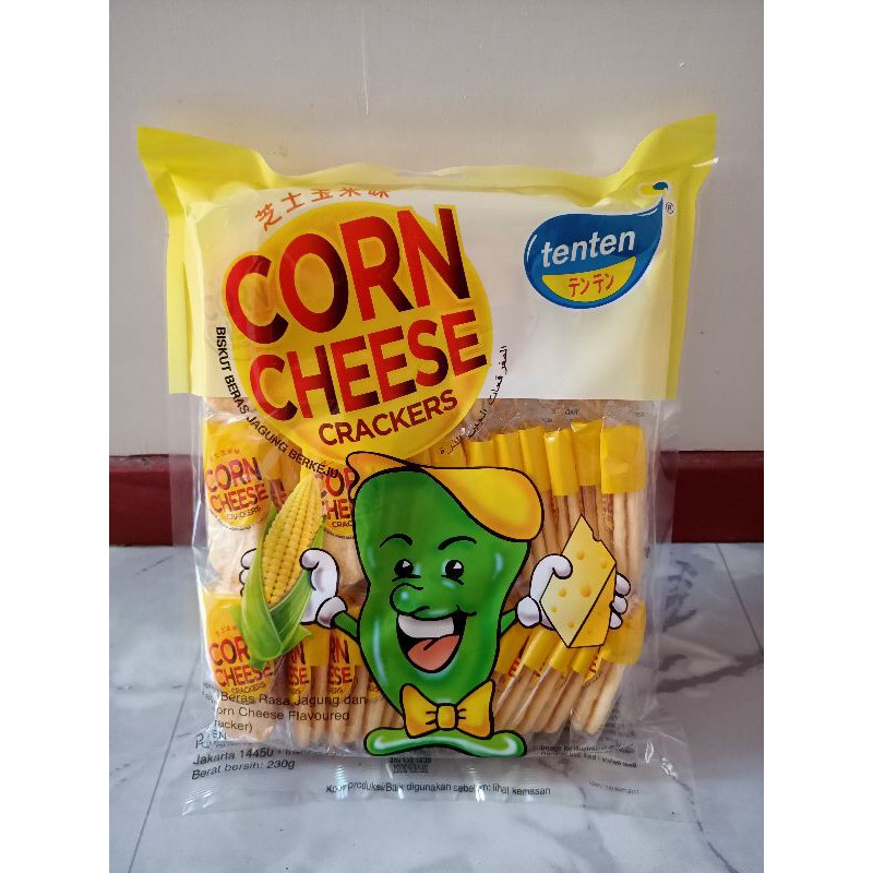 Tenten CORN CHEESE CRACKERS / Malaysian Biscuits / RICE KREKERS CORN ...