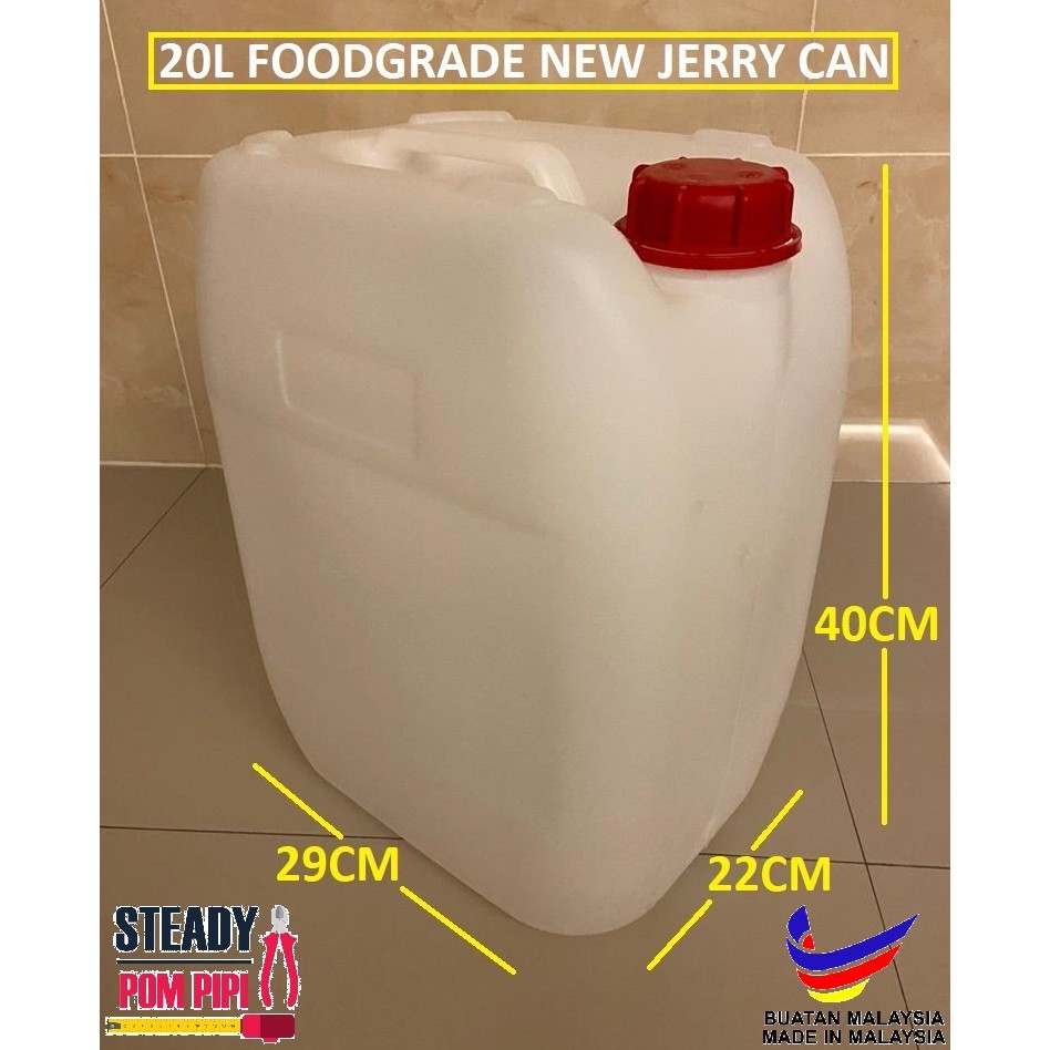 20L JERRY CAN / WATER CONTAINER / TONG AIR / TONG MINYAK / BEKAS AIR / BEKAS MINYAK | Shopee ...
