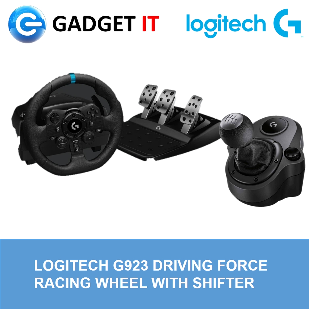 LOGITECH G923 TRUFORCE DRIVING FORCE RACE WHEEL WITH SHIFTER - 941 ...