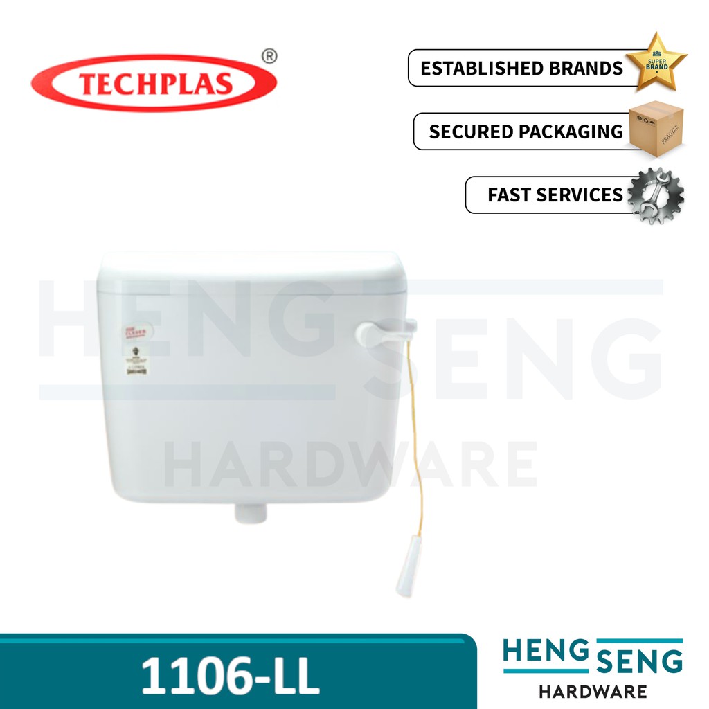 TECHPLAS ELEGEN 1106-LL SF PVC CISTERN 9L (WHITE) | Shopee Malaysia