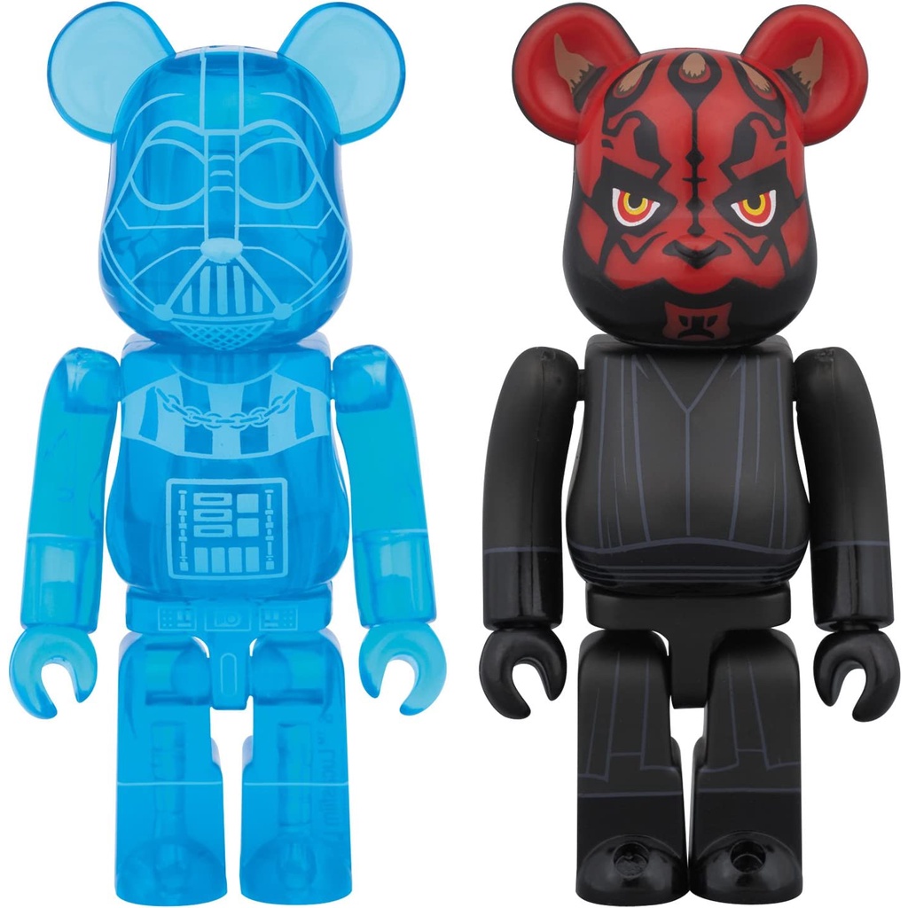 BE@RBRICK DARTH VADER(TM)(HOLOGRAPHIC Ver.) & DARTH MAUL(TM) 2 PACK ...