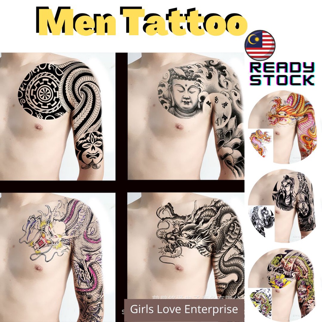Arm Fake Tattoo Sticker Waterproof Tatoo Name Sticker Waterproof ...