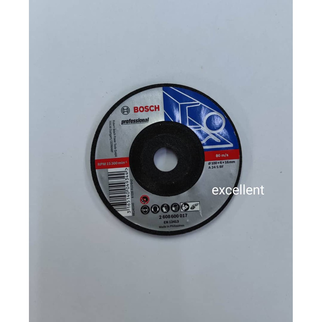 4" Bosch Metal Grinding Disc 2608600017 / Gosok Disc / Grinding Disc ...