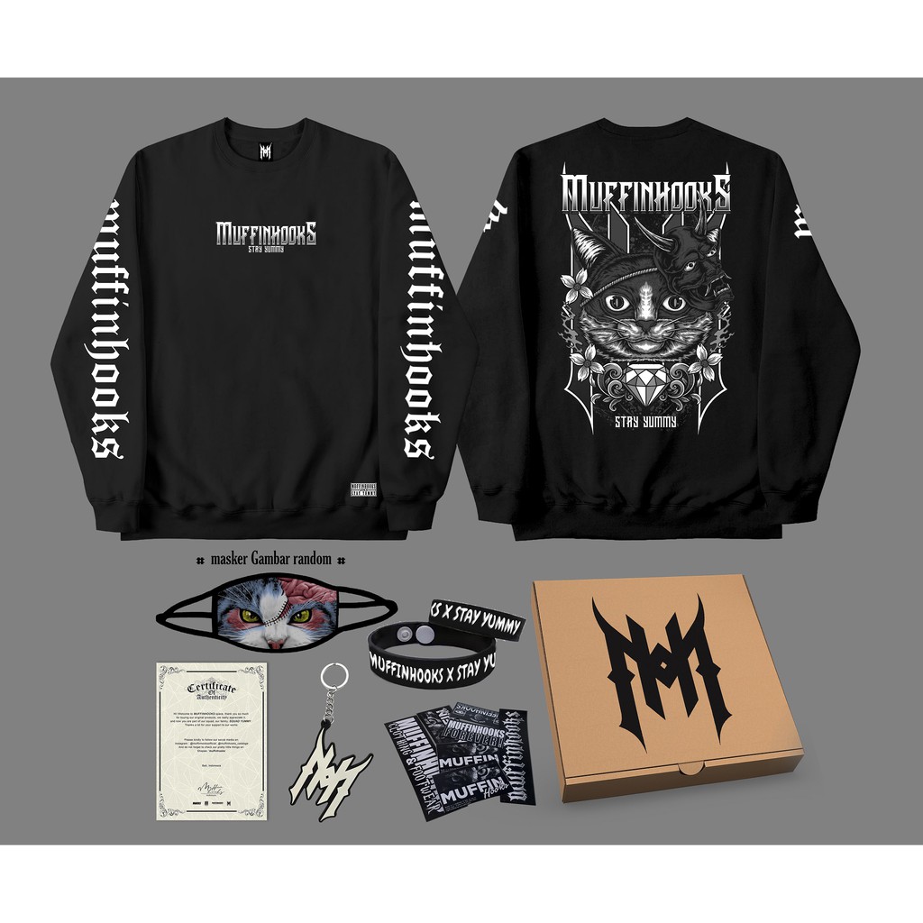 Muffinhooks Crewneck Hannya Diamond Logo | Shopee Malaysia