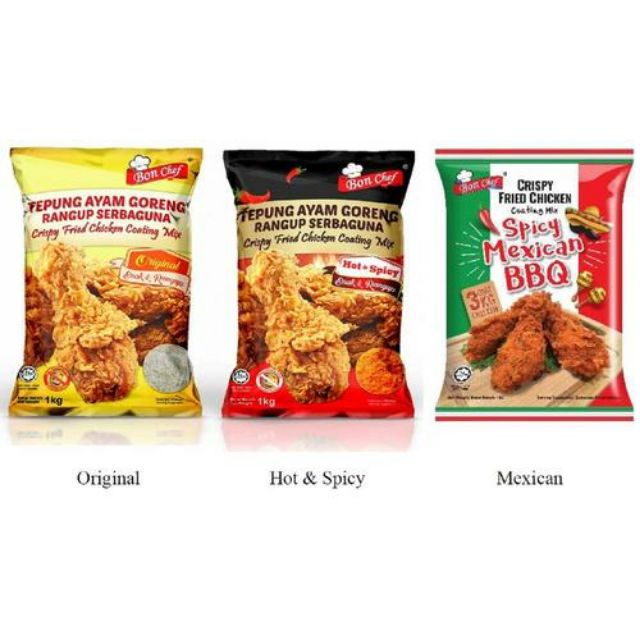 Bon Chef Tepung Ayam Goreng Serbaguna / Crispy Fried Chicken Coating ...