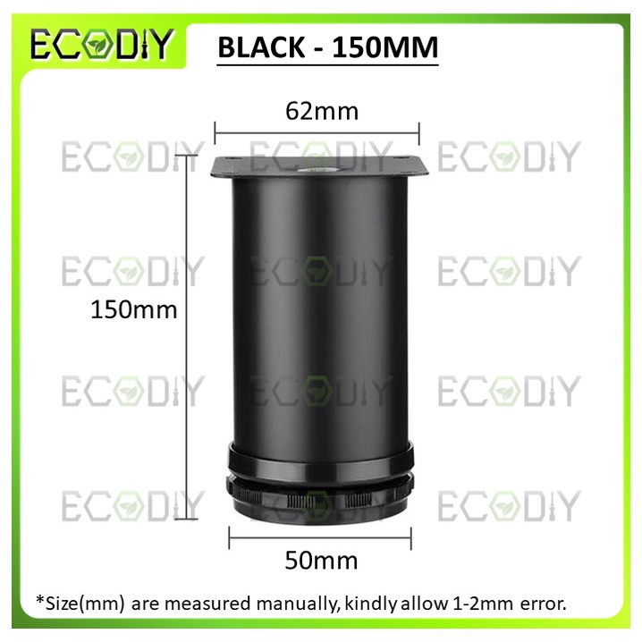 ECODIY🇲🇾 Stainless Steel Adjustable Sofa Leg BSN Round Type Closet Feet ...