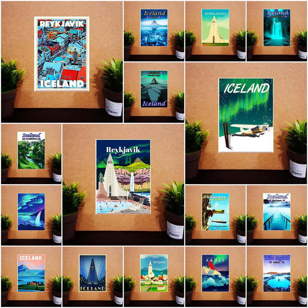 Iceland Fridge Magnet 2 × 3 Inch Doorgift Souvenir set A 2x3 " | Shopee ...