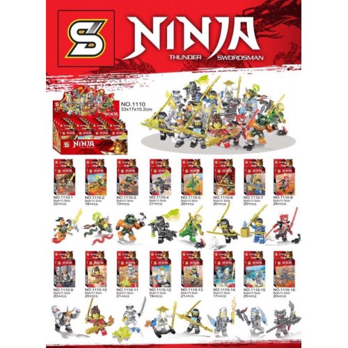 SY 1110 Ninjago Minifigures (16 in 1) | Shopee Malaysia