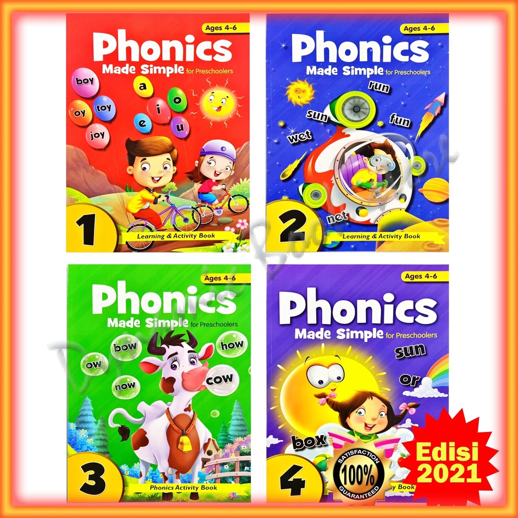 Buku Latihan : Phonics Made Simple For Preschoolers Ages 4 to 6 - Book ...