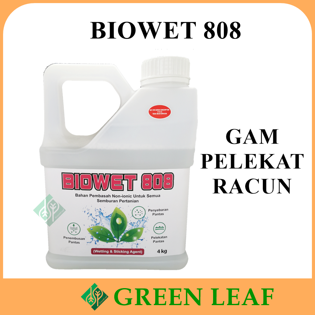 4L Biowet 808 Gam Pelekat Racun Wetting and Sticking Agent Adjuvant ...