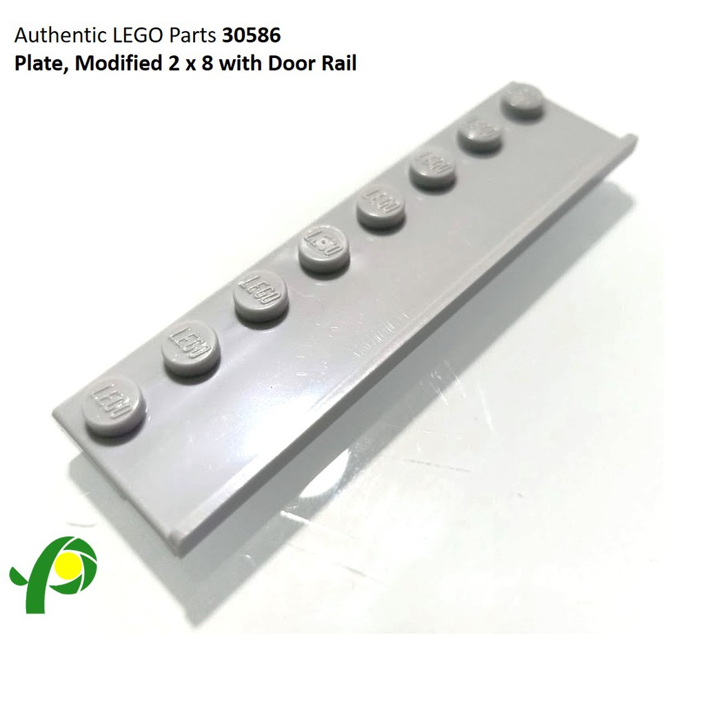 LEGO Parts 30586 Plate Modified 2x8 with Door Rail | Shopee Malaysia