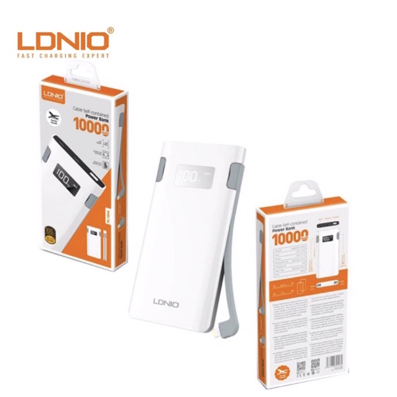 Ldnio power bank(10000mah)(built ini cable) | Shopee Malaysia