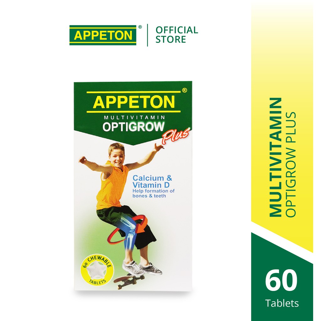 APPETON Multivitamin Optigrow Plus - Tablet untuk Pertumbuhan Optimum ...