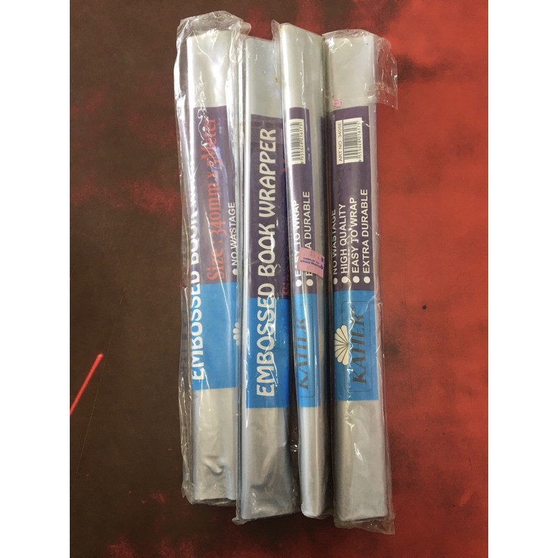 EMBOSSED BOOK WRAPPER SIZE 340mm x 5 METER (4pcs) | Shopee Malaysia