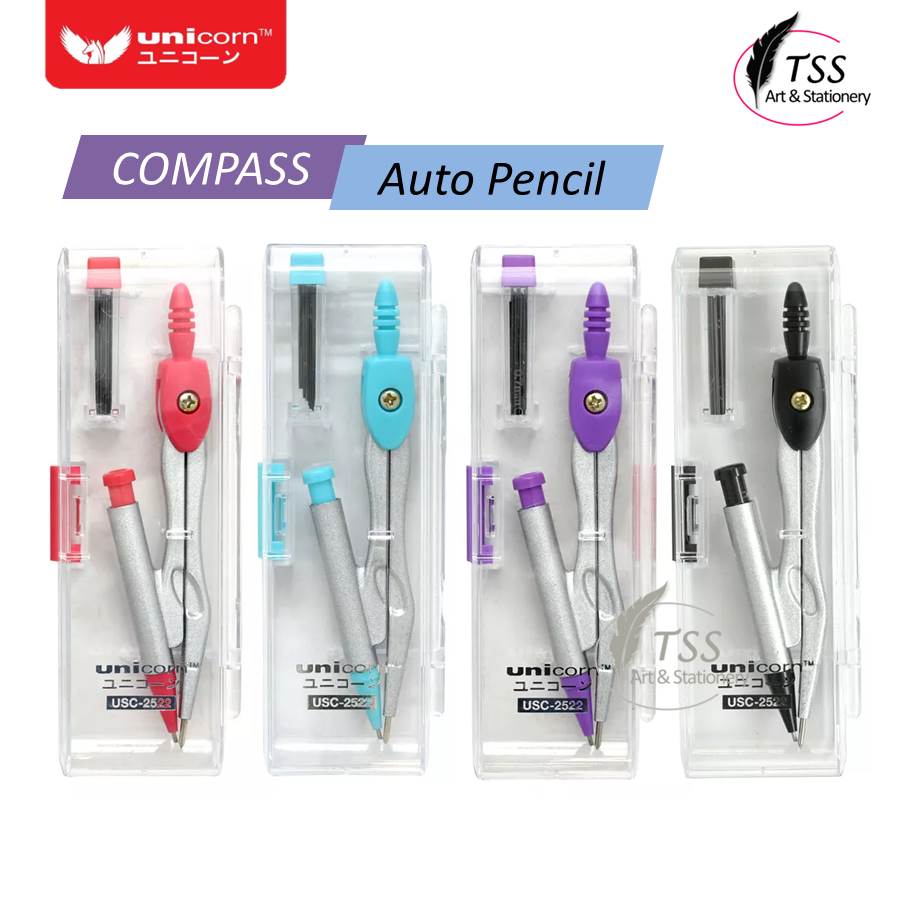 Unicorn Compass Auto Pencil 0.7mm USC-2522 | Geometry Compass | Circle ...
