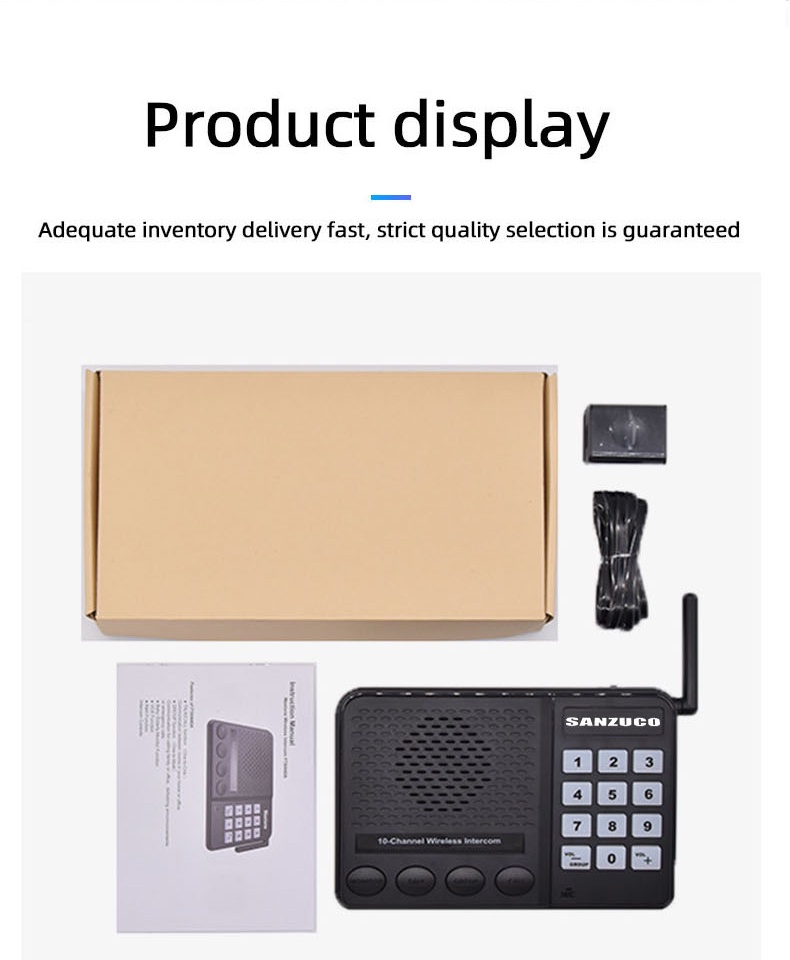 [Ready stock] SANZUCO Room to Room Intercoms Wireless for Home and ...