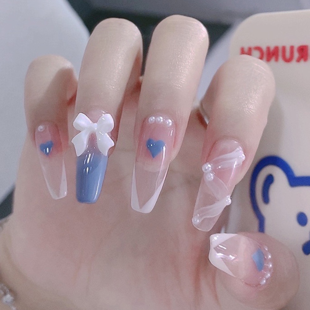 2447 24pcs fake nails short fake nails fake nail fake nails for kids ...