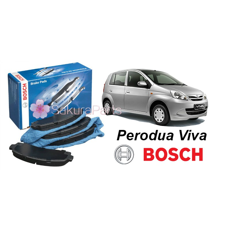 Bosch Front Disc Brake Pads Perodua Viva (Original) | Shopee Malaysia
