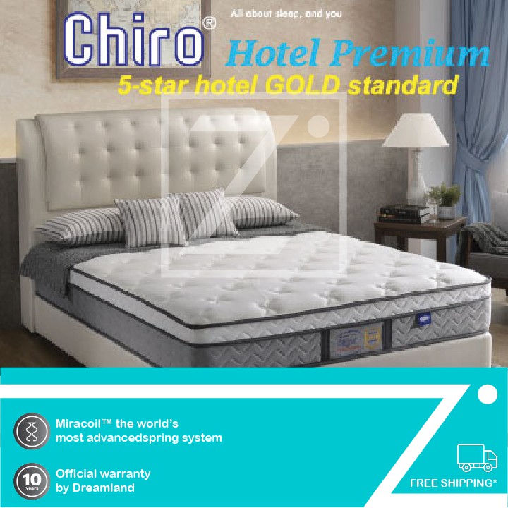 Dreamland Chiro Hotel Premium Mattress (12") | Shopee Malaysia