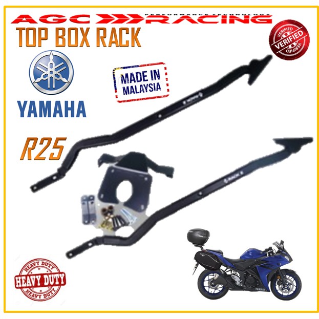 YAMAHA R25 TOP BOX RACK MONORACK HEAVY DUTY | Shopee Malaysia