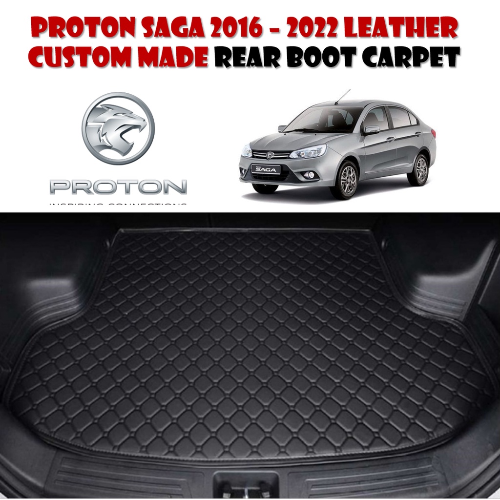 PROTON SAGA VVT 2016 - 2022 CAR ACCESSORIES REAR BOOT TRAY TRUNK CARGO ...