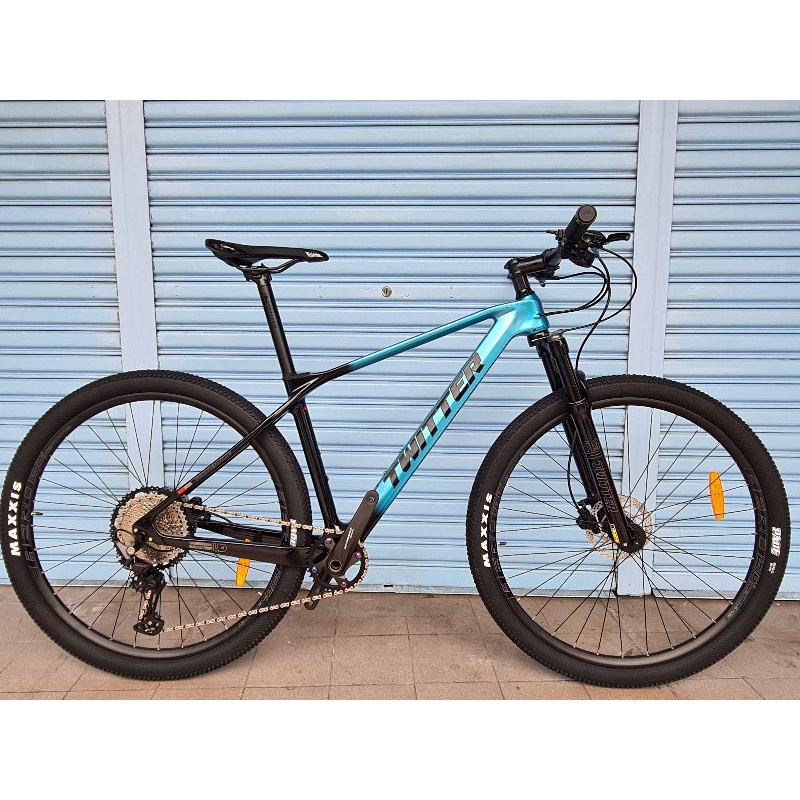 CLEAR STOK Twitter Predator Pro D12 Carbon MTB Shimano Deore Air Fork ...