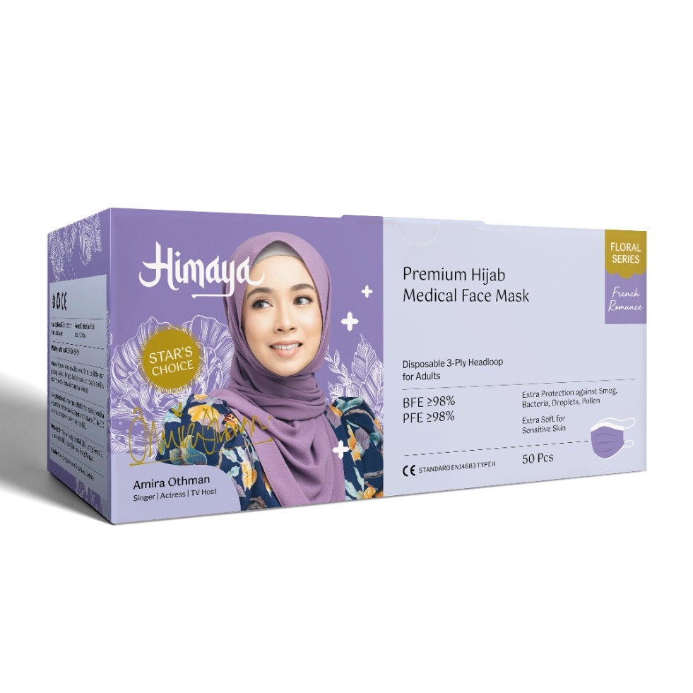HIMAYA PREMIUM HIJAB FACE MASK (50's) | Shopee Malaysia