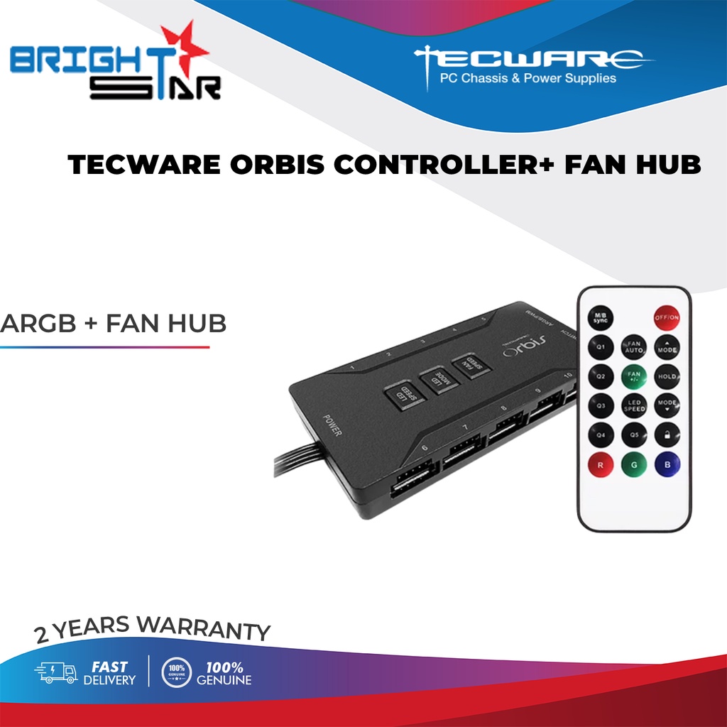 ARGB + FAN HUB / TECWARE ORBIS CONTROLLER+ FAN HUB / 2Y WARRANTY ...