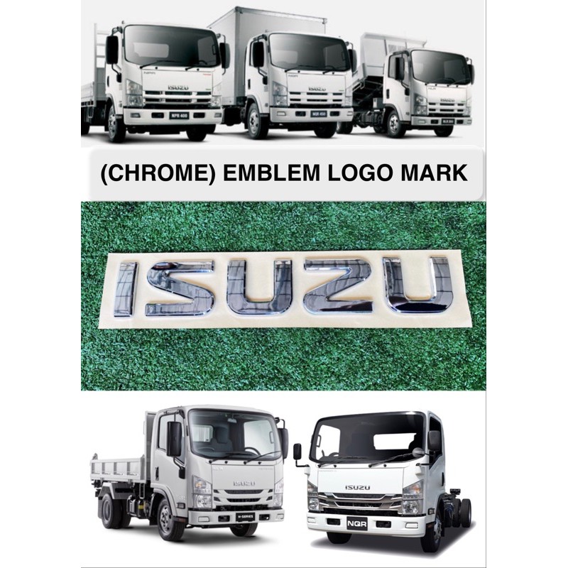 ISUZU LORRY ELF N-SERIES NQR NPR PRO CHROME EMBLEM LOGO MARK | Shopee ...